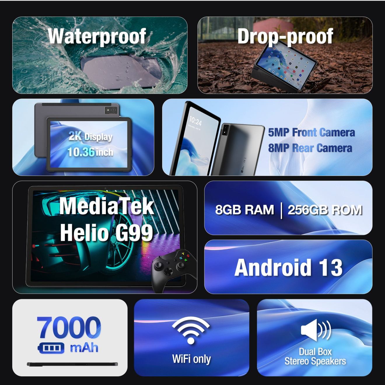 AGM PAD P1 | 4G LTE Waterproof & Drop Proof Tablet | Powerful Chipset ...