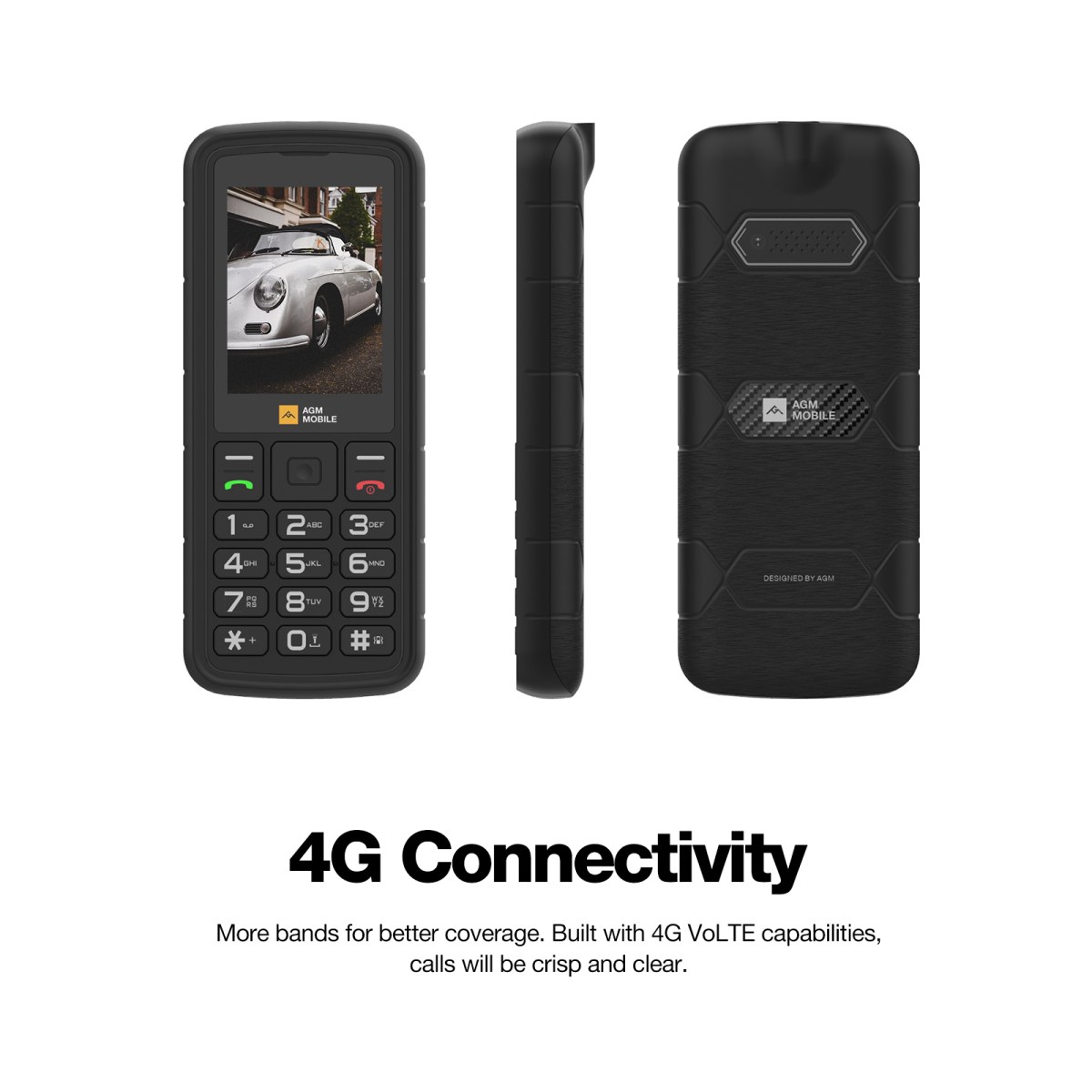 AGM M9 | Rugged | 4G | Ergonomic | User Friendly | Fast Dial | Dual SIM ...