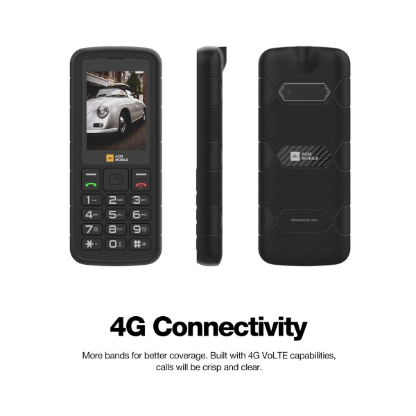 AGM M9 | Rugged | 4G | Ergonomic | User Friendly | Fast Dial | Dual SIM ...