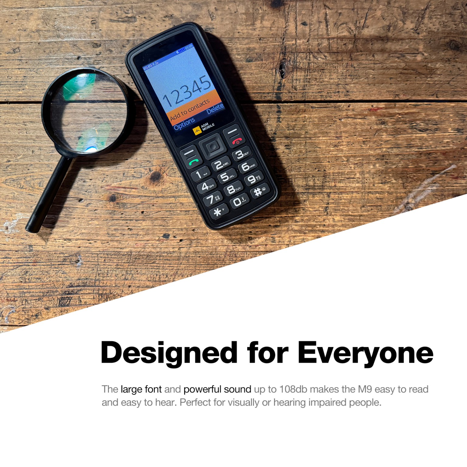 AGM M9 | Rugged | 4G | Ergonomic | User Friendly | Fast Dial | Dual SIM ...